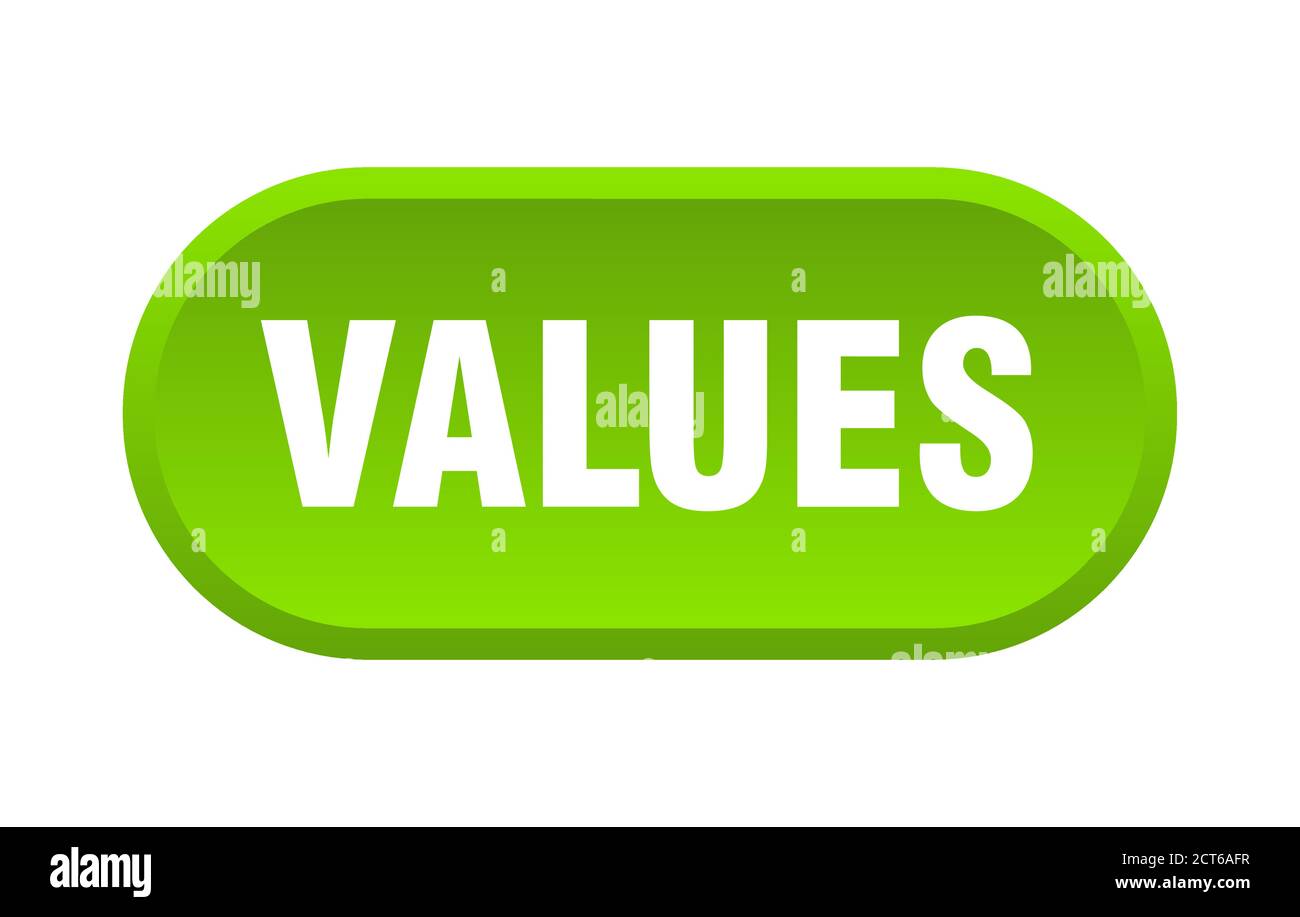 values button. rounded sign isolated on white background Stock Vector ...