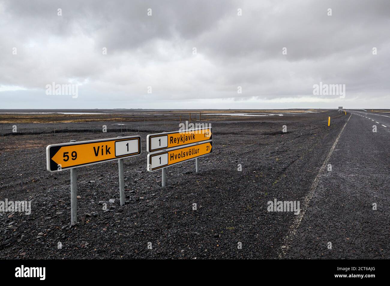 Direction signs of a traffic-free Route 1, also known as the RIng Road ...