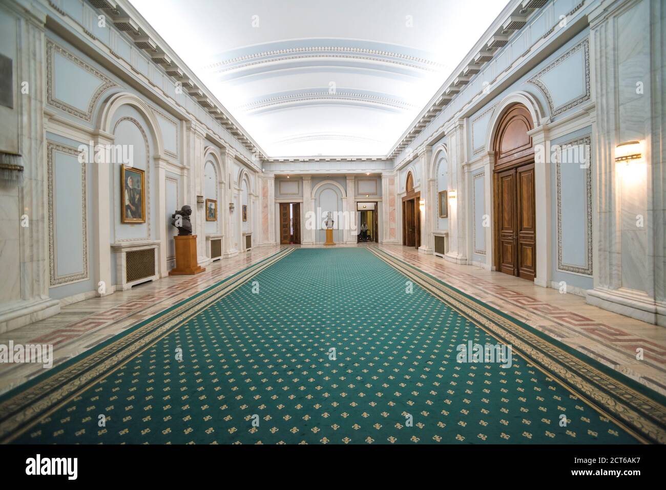 Bucharest palace of parliament interior hi-res stock photography and ...