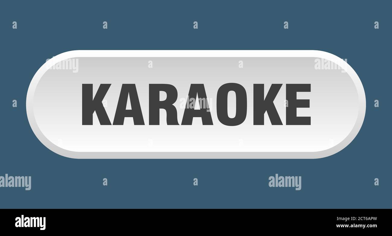 karaoke button. rounded sign isolated on white background Stock Vector ...