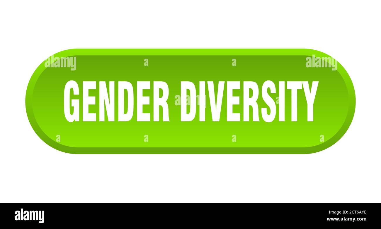 gender diversity button. rounded sign isolated on white background ...