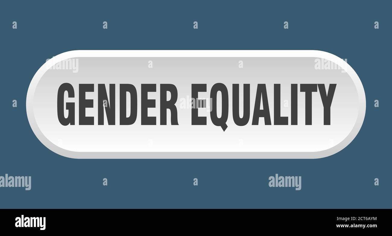 gender equality button. rounded sign isolated on white background Stock ...