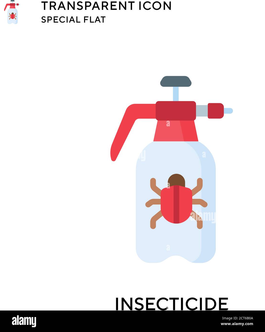 Insecticide vector icon. Flat style illustration. EPS 10 vector Stock ...