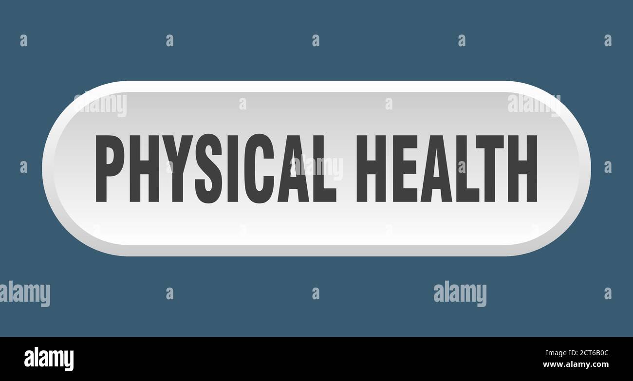 physical health button. rounded sign isolated on white background Stock ...
