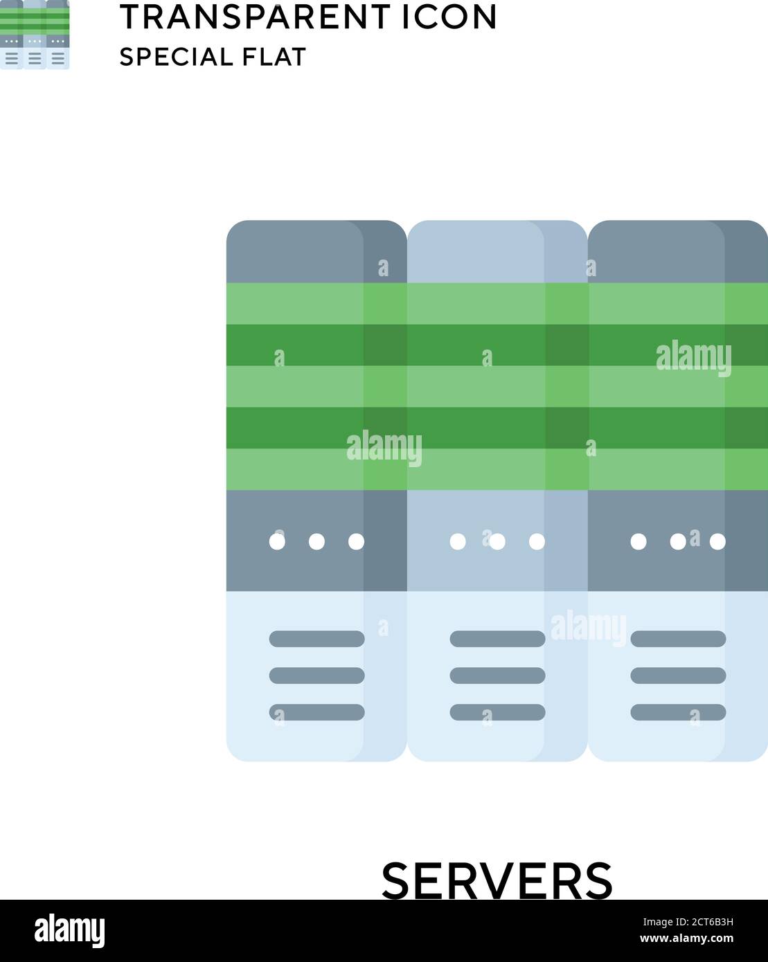 Servers vector icon. Flat style illustration. EPS 10 vector Stock ...