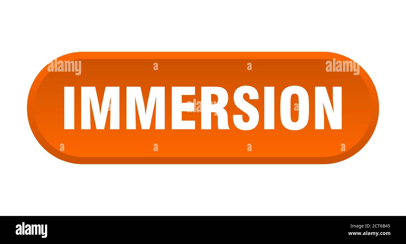 immersion button. rounded sign isolated on white background Stock ...