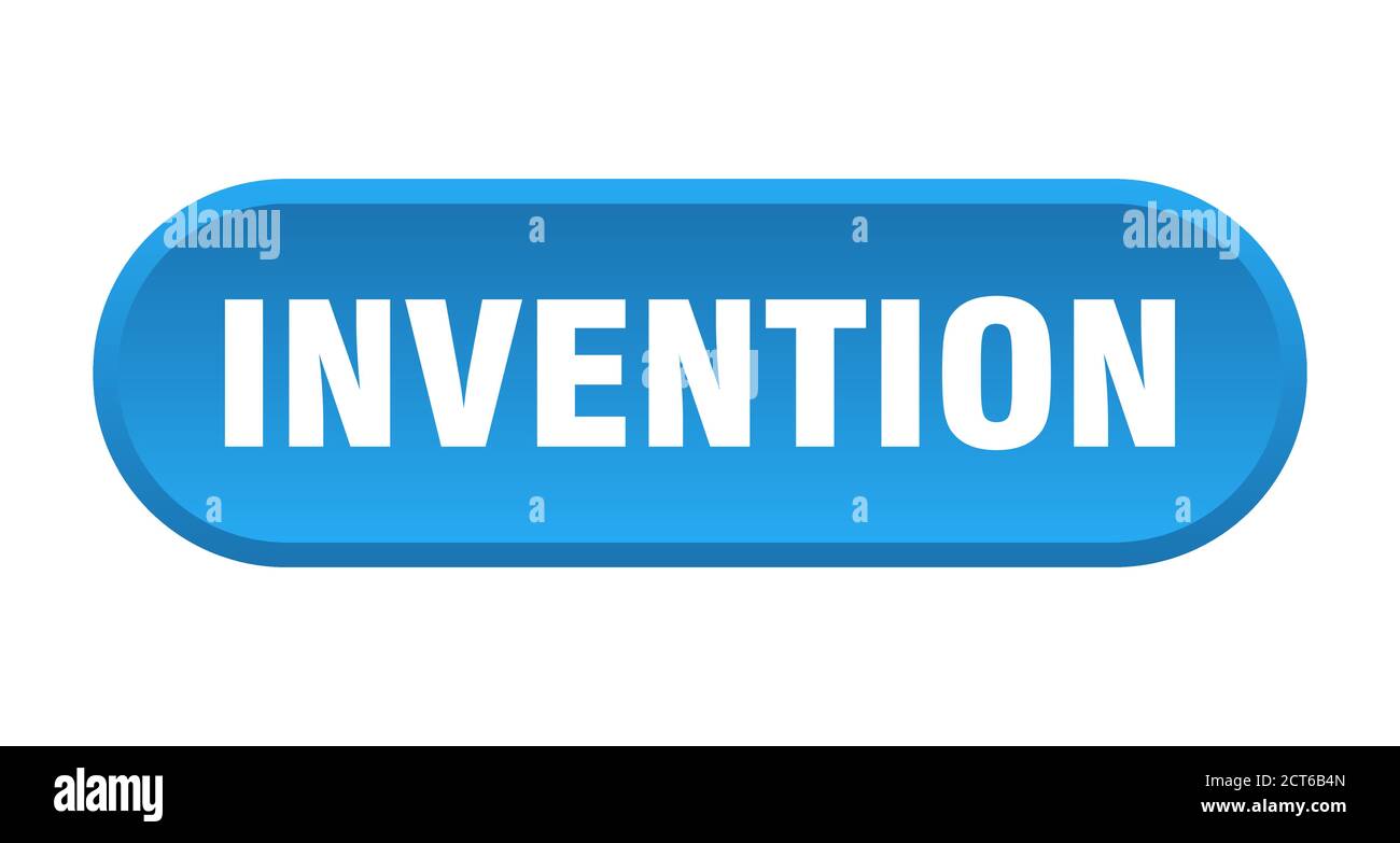 invention button. rounded sign isolated on white background Stock ...