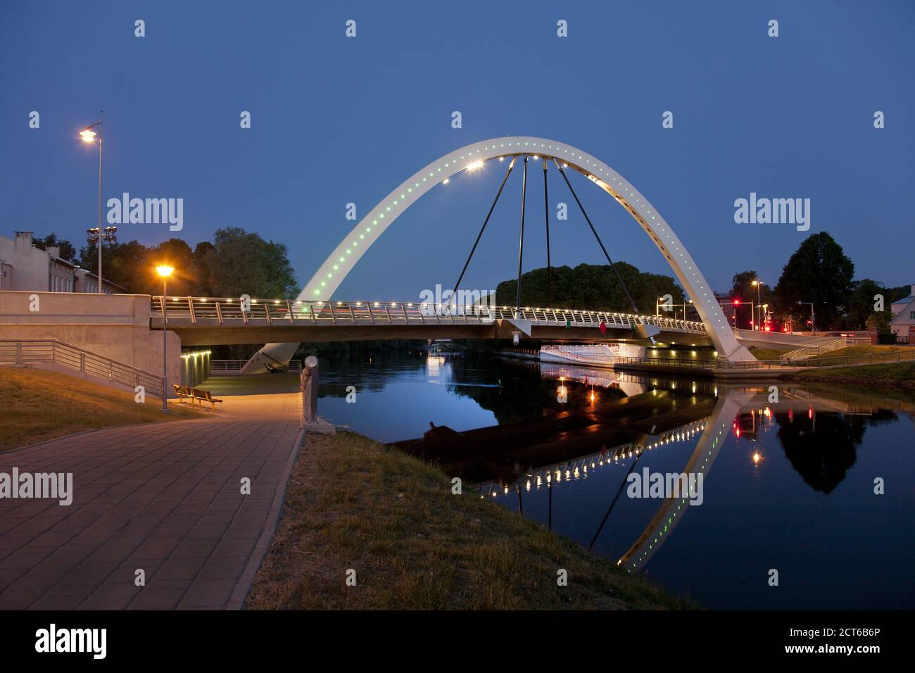 Estonian Bridge and Archway Stock Photo - Alamy