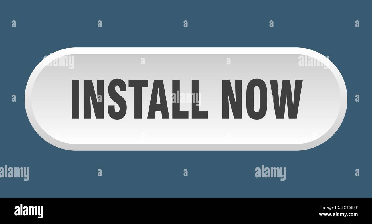 install now button. rounded sign isolated on white background Stock ...