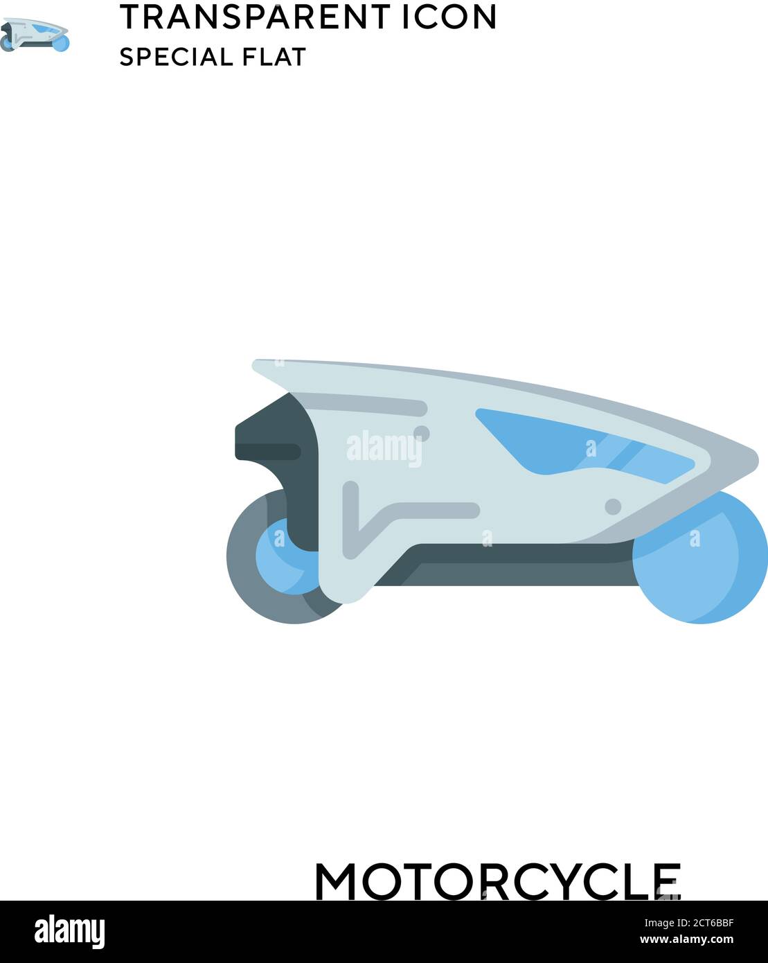 Motorcycle vector icon. Flat style illustration. EPS 10 vector Stock ...