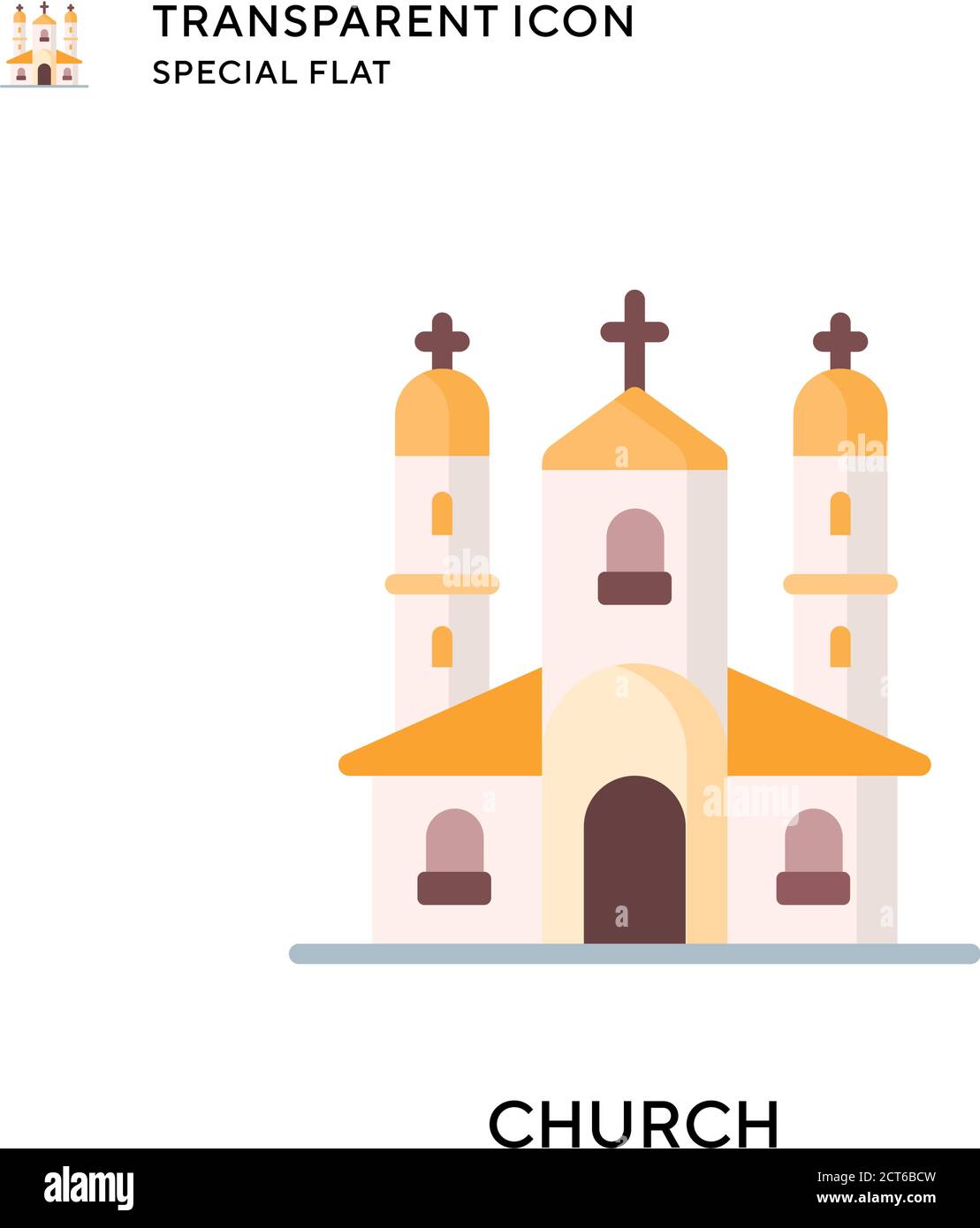 Church vector icon. Flat style illustration. EPS 10 vector Stock Vector ...