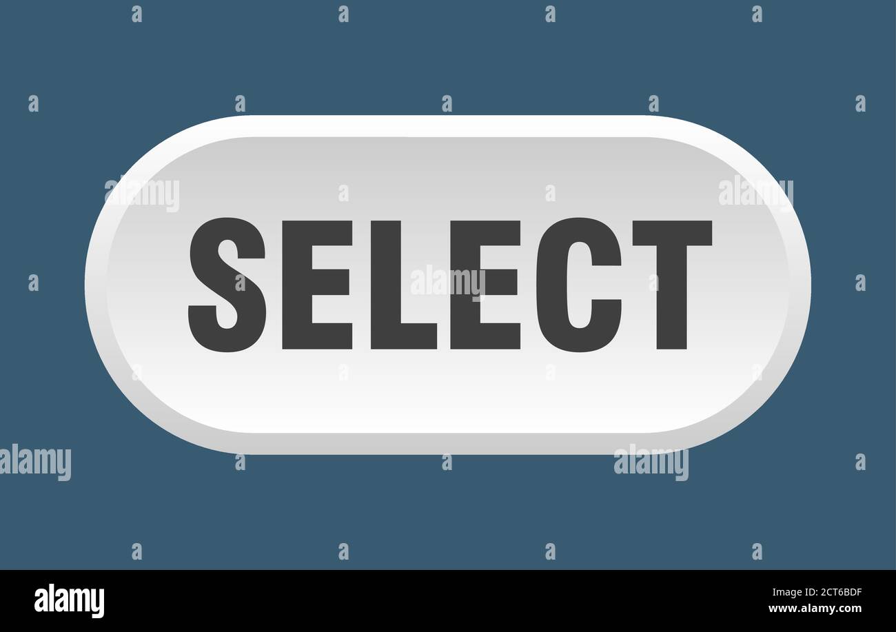 select button. rounded sign isolated on white background Stock Vector ...