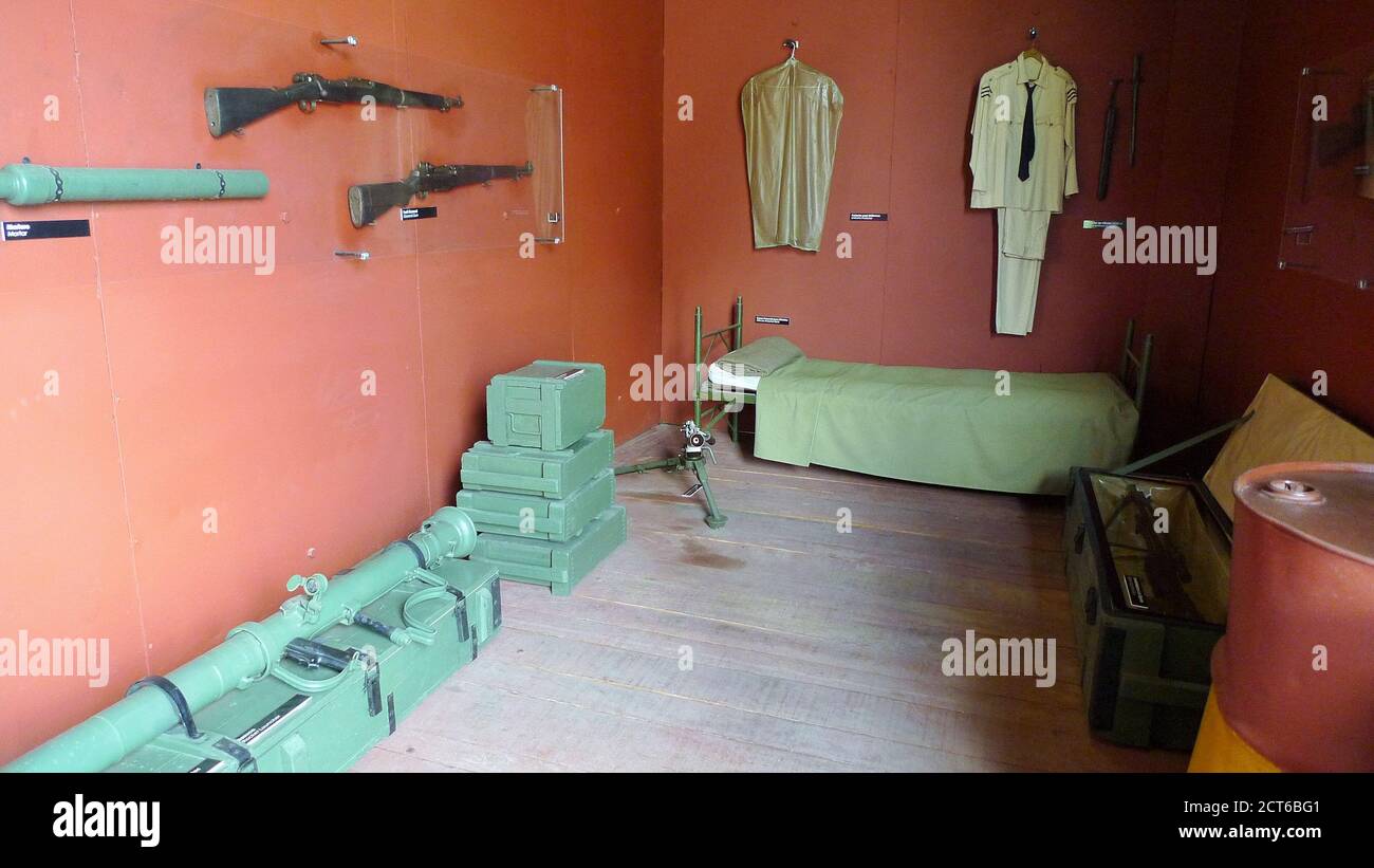 INSIDE OF THE ARMORED TRAIN NATIONAL MONUMENT LOCATED IN THE MUSEUM OF ...