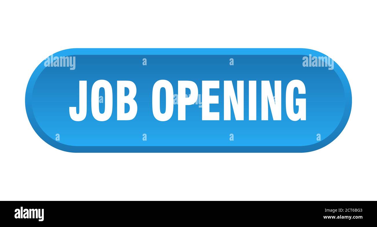 job opening button. rounded sign isolated on white background Stock ...
