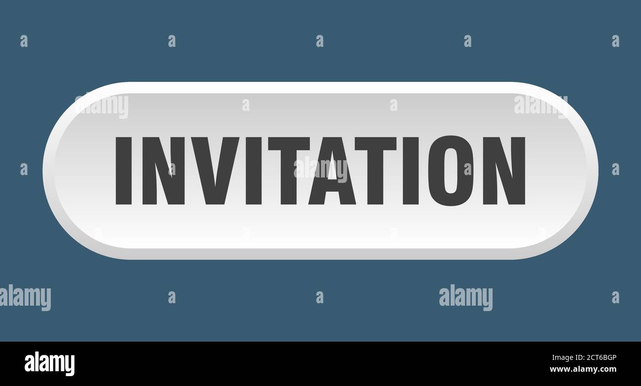 invitation button. rounded sign isolated on white background Stock Vector Image & Art - Alamy