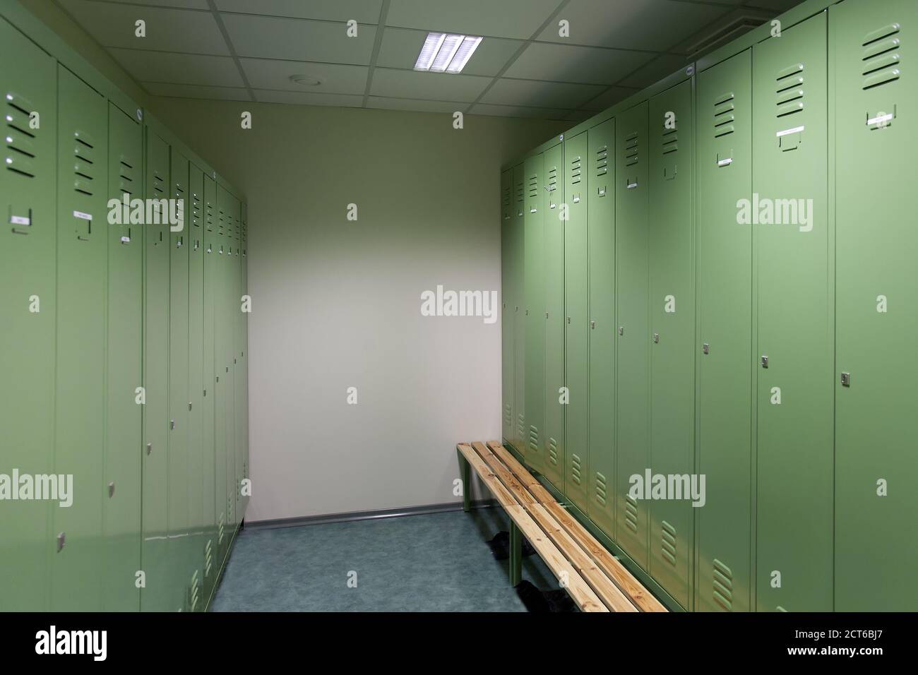 Empty Locker Room Stock Photo - Alamy