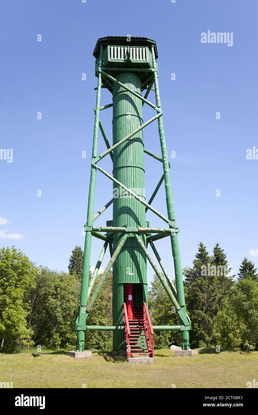Large Wooden Watchtower Stock Photo - Alamy