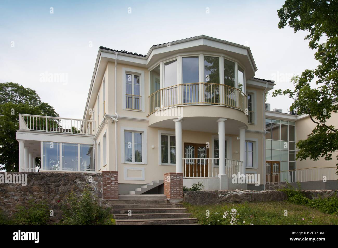 Large House on Estate Stock Photo - Alamy