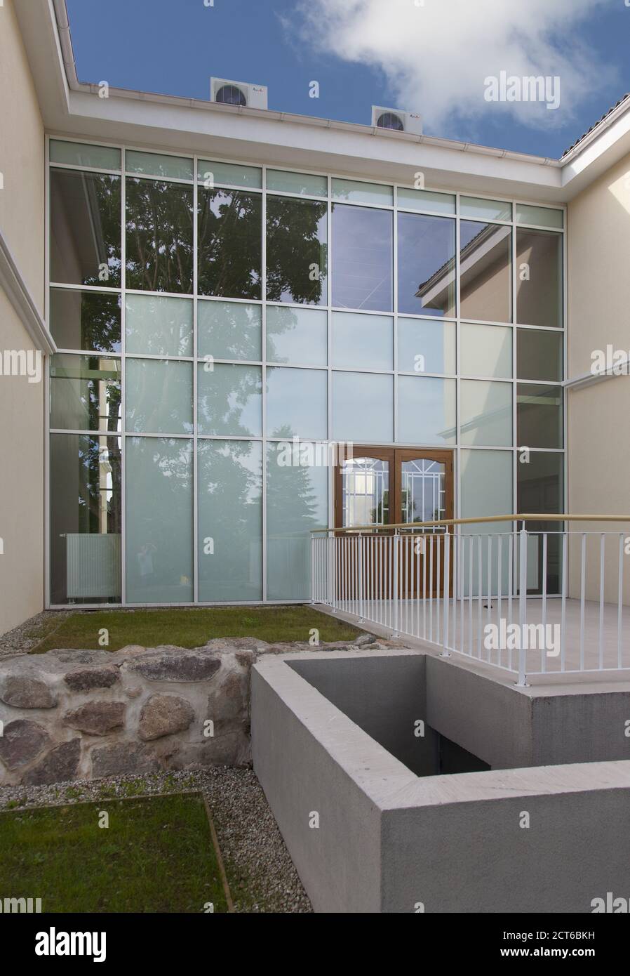 Back Door of Large House Stock Photo - Alamy