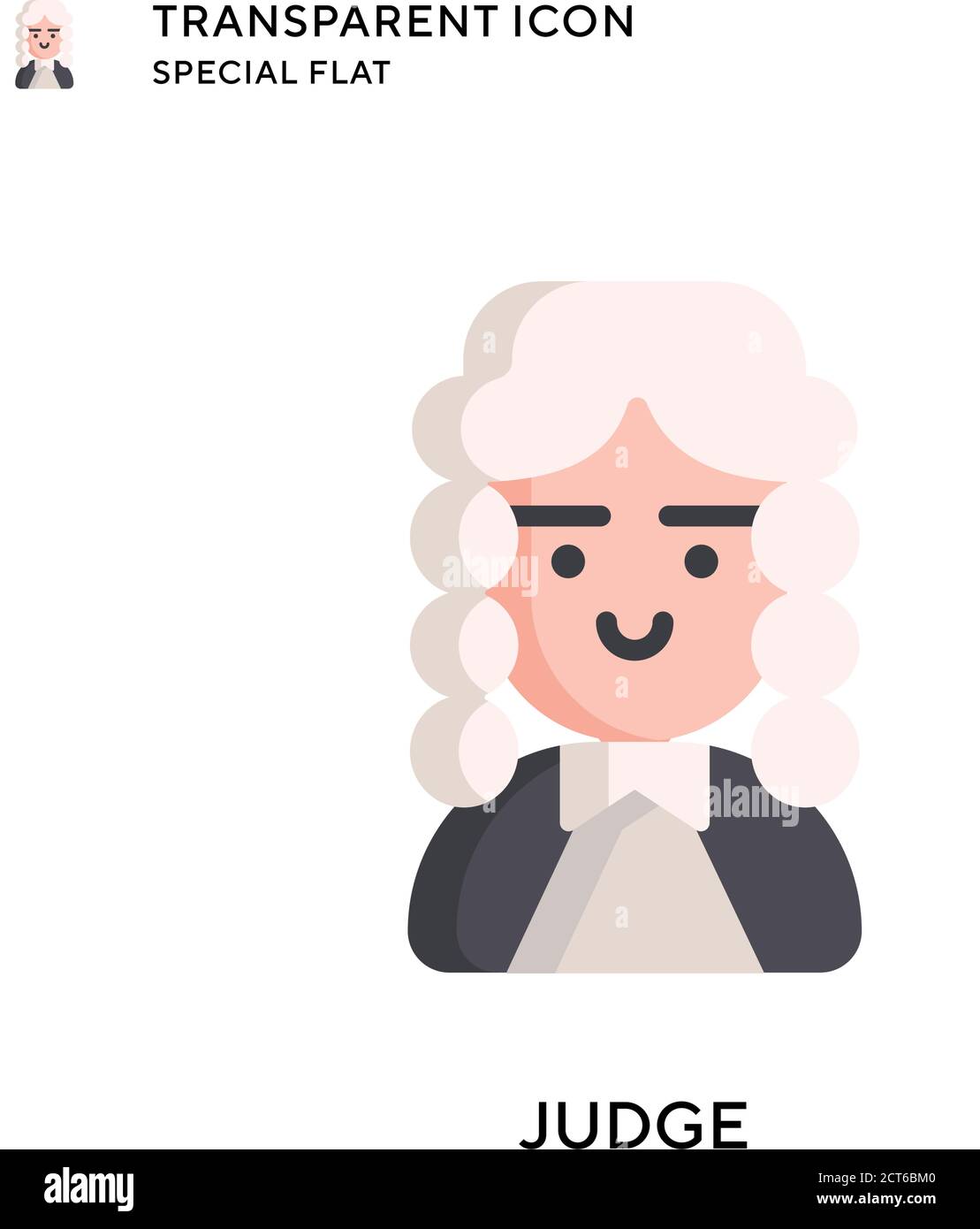 Judge vector icon. Flat style illustration. EPS 10 vector Stock Vector ...