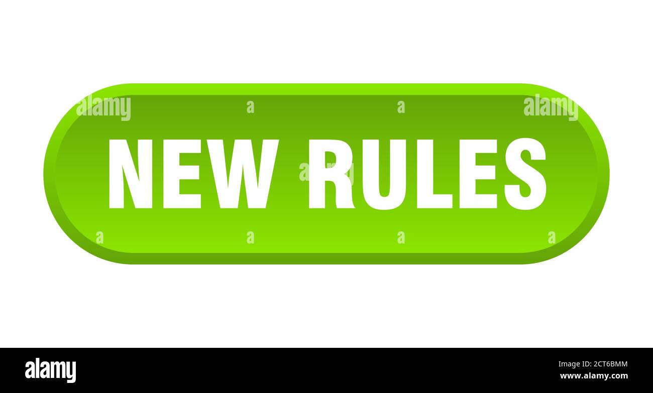 new rules button. rounded sign isolated on white background Stock ...