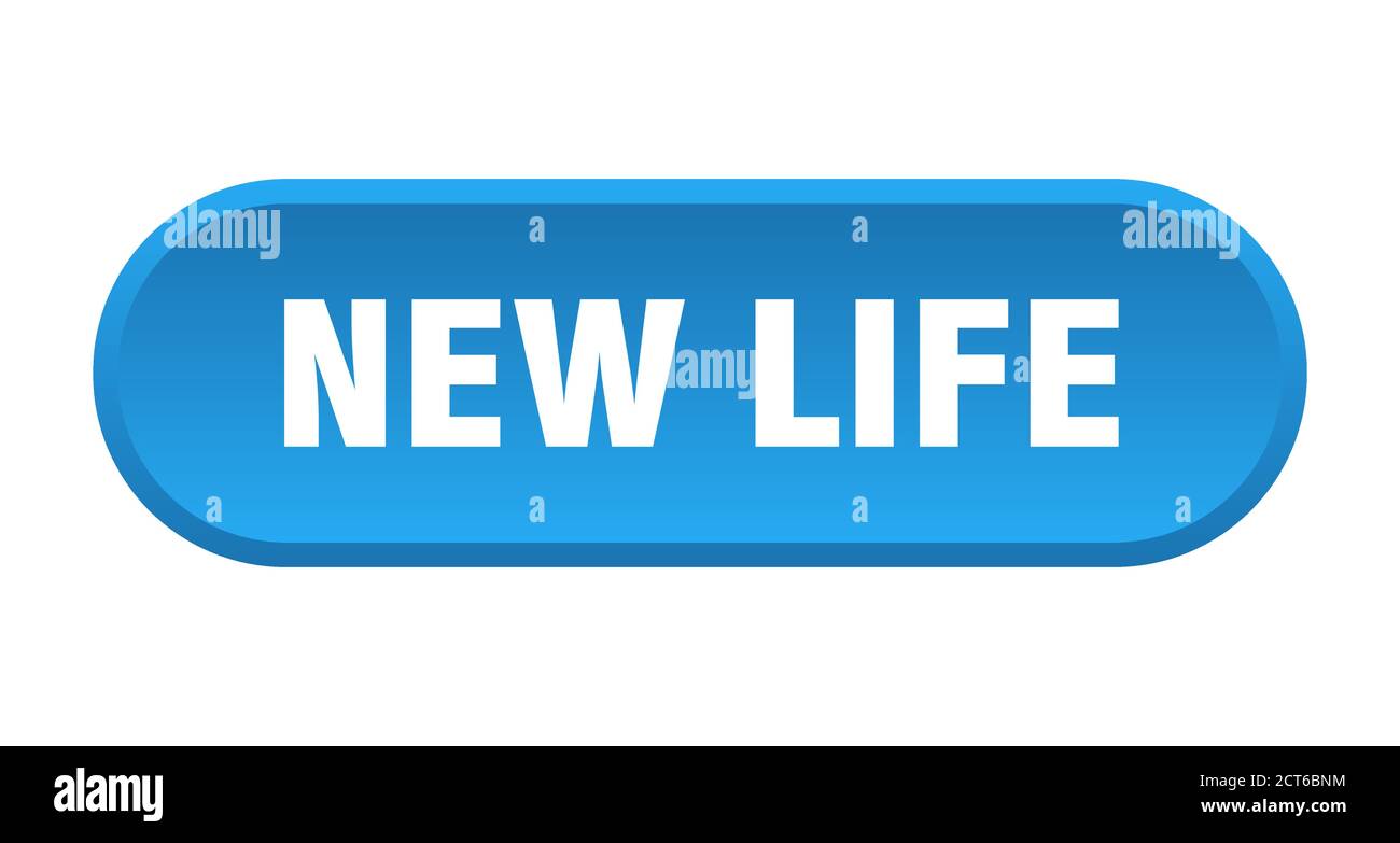 new life button. rounded sign isolated on white background Stock Vector ...