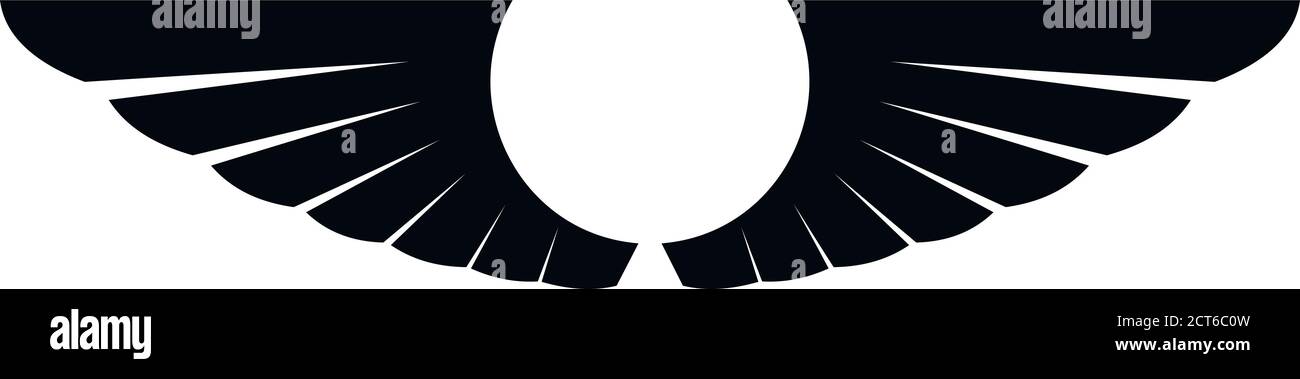 Element wings icon. Simple illustration of element wings vector icon ...