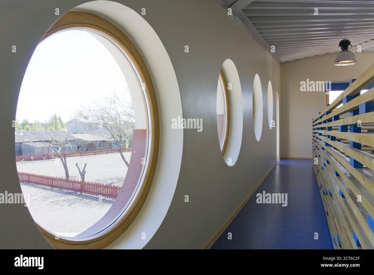 Inside home round windows hi-res stock photography and images - Alamy