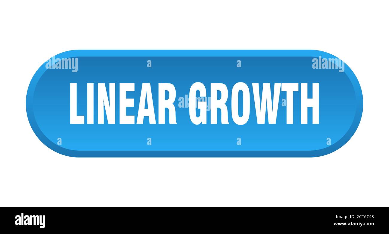 linear growth button. rounded sign isolated on white background Stock ...