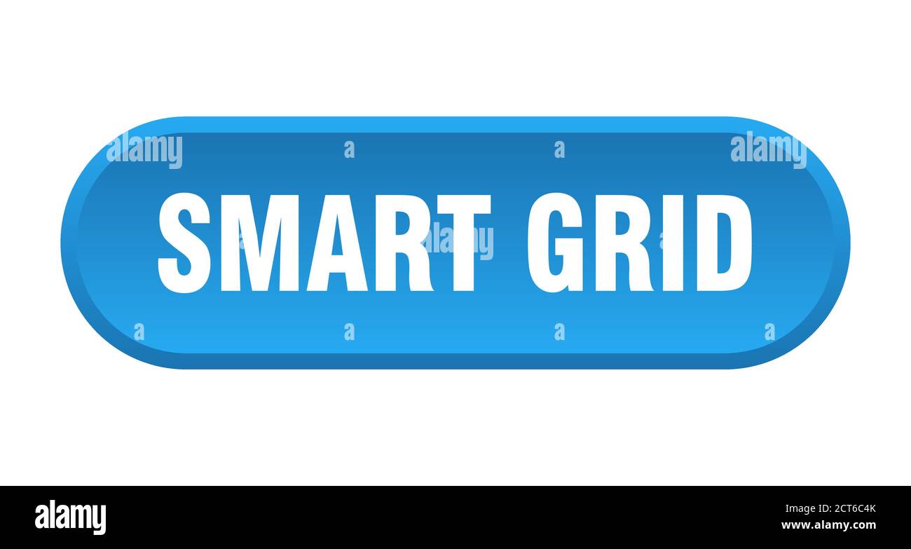 smart grid button. rounded sign isolated on white background Stock ...