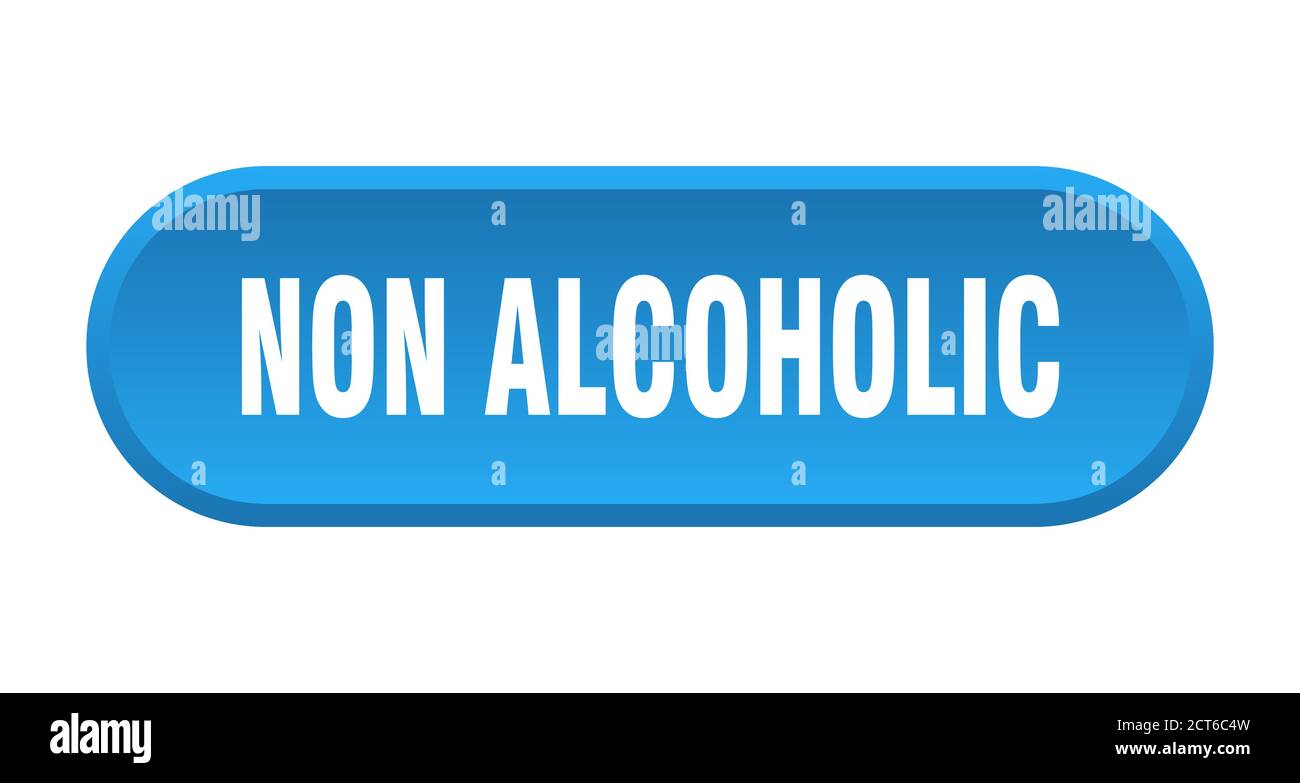 non alcoholic button. rounded sign isolated on white background Stock Vector Image & Art - Alamy
