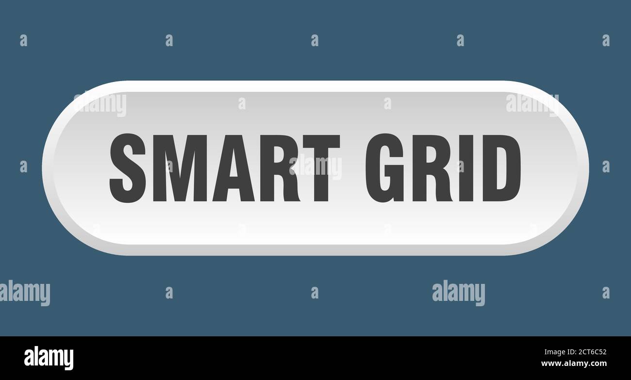smart grid button. rounded sign isolated on white background Stock ...