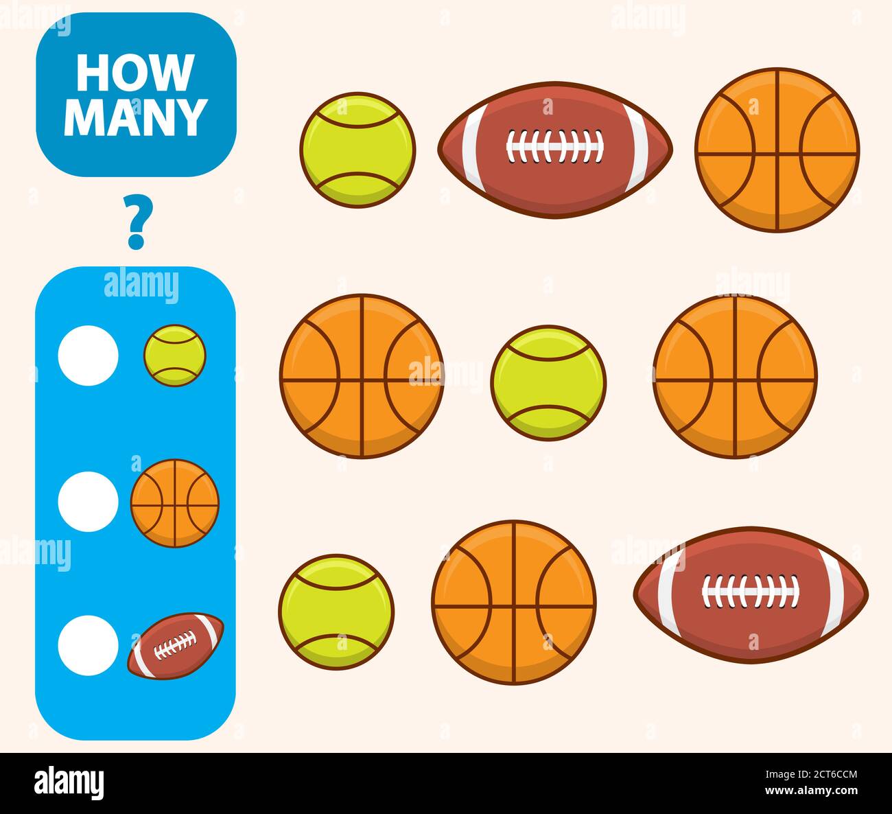 Count how many basketball,tennis ball for american footballis ...