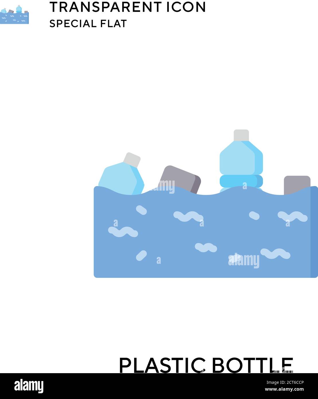 Plastic bottle vector icon. Flat style illustration. EPS 10 vector ...