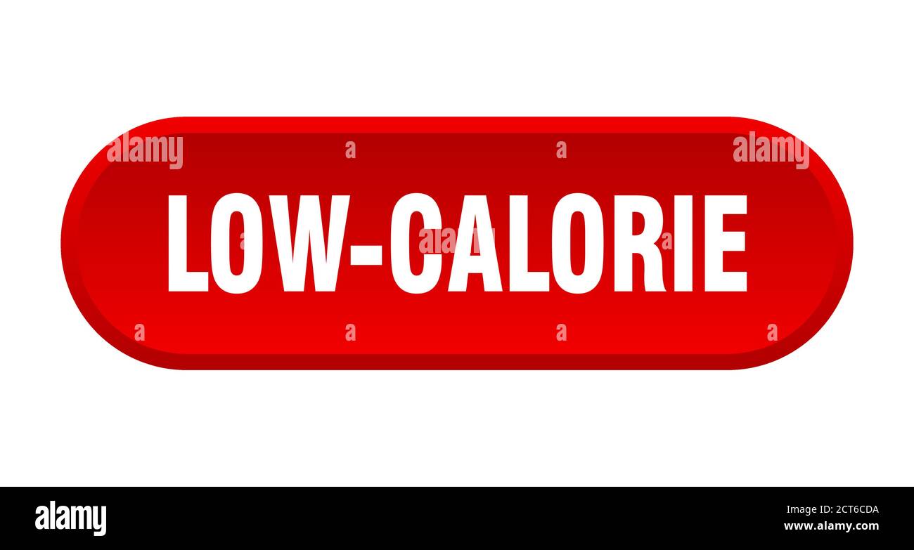 low-calorie button. rounded sign isolated on white background Stock ...
