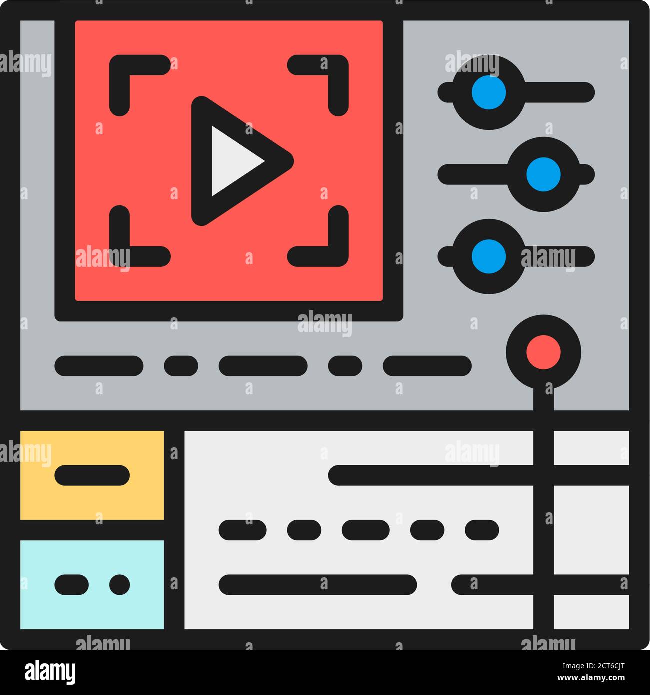 Video editing application Cut Out Stock Images & Pictures - Alamy