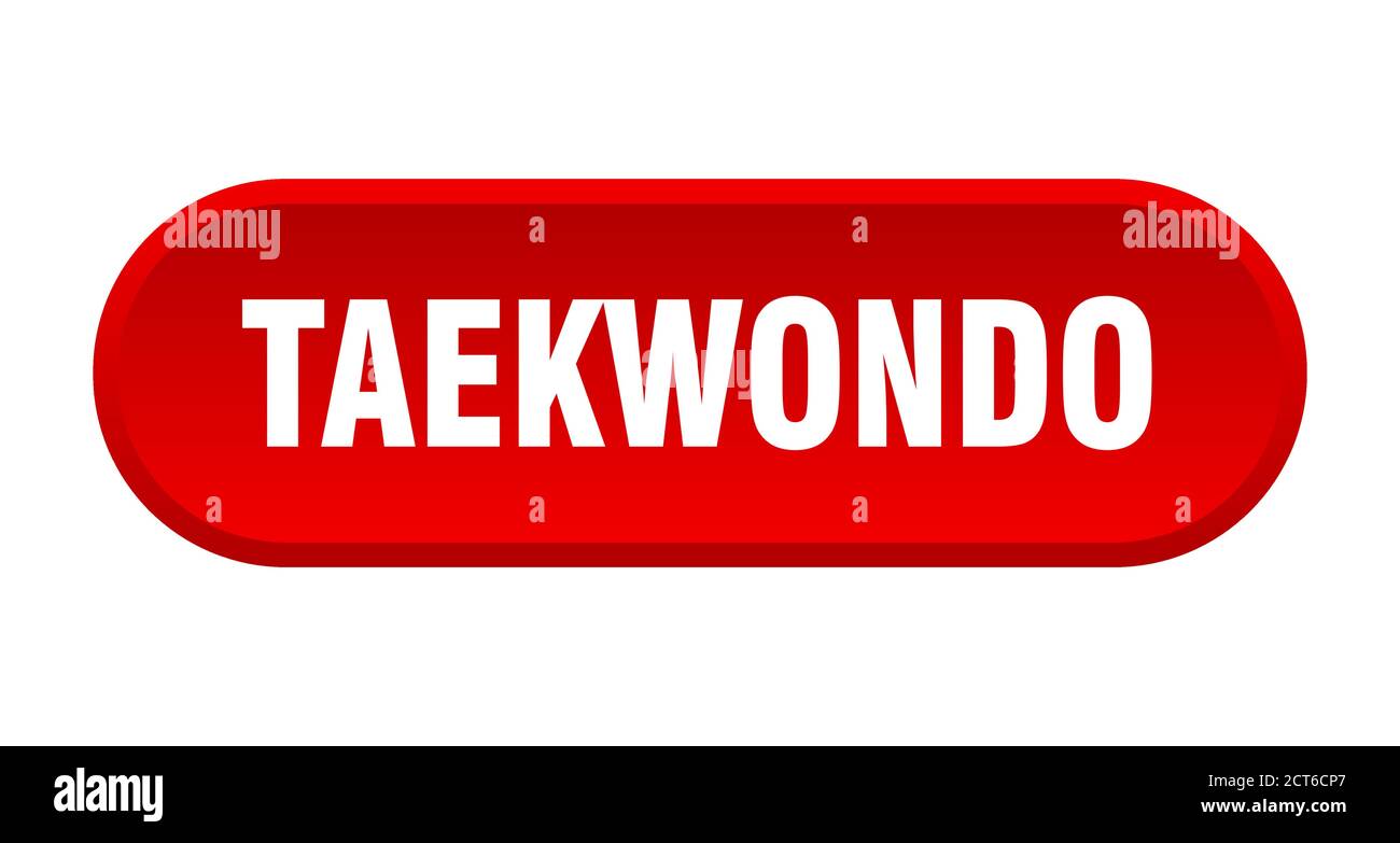 taekwondo button. rounded sign isolated on white background Stock Vector Image & Art - Alamy
