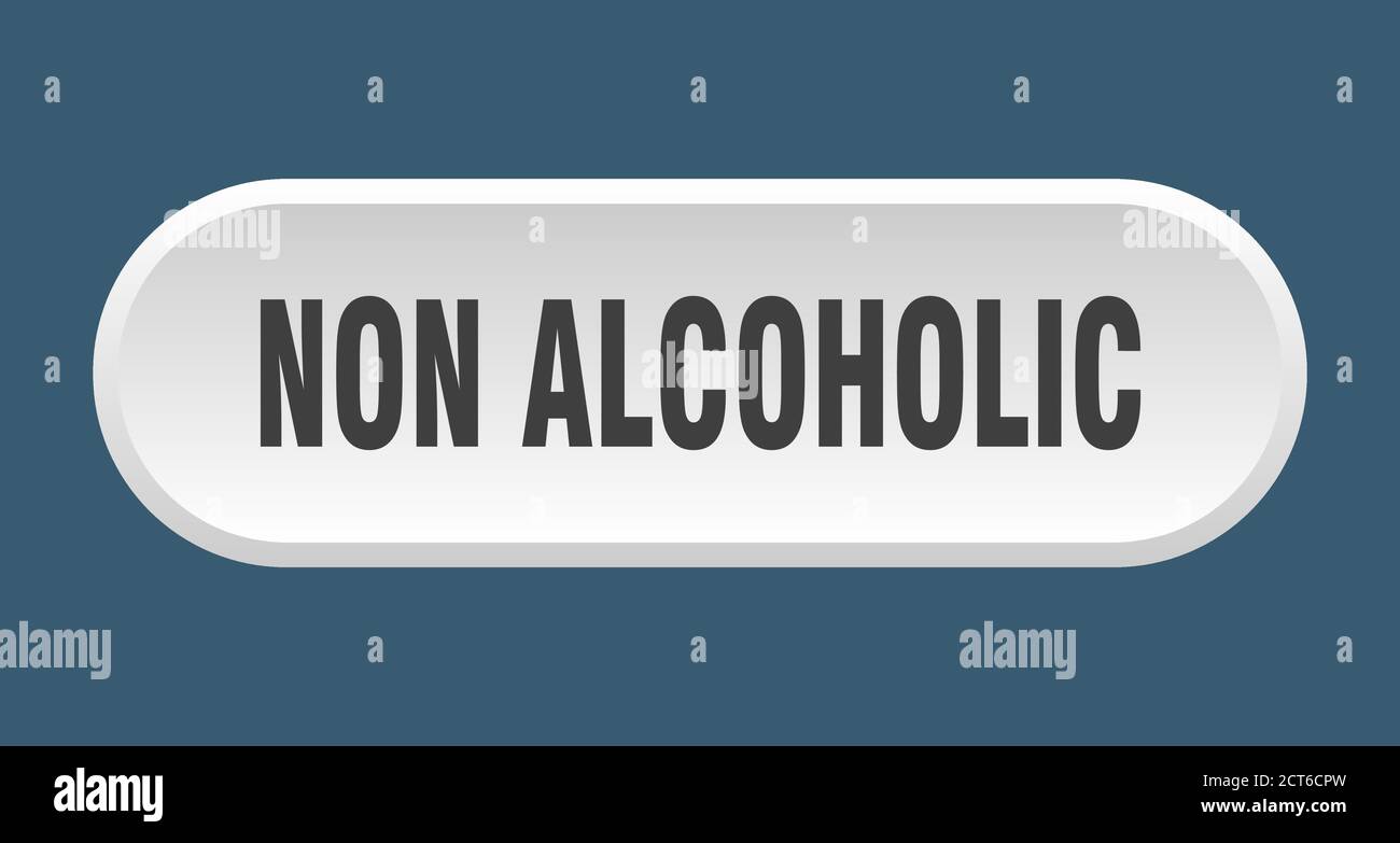 non alcoholic button. rounded sign isolated on white background Stock ...
