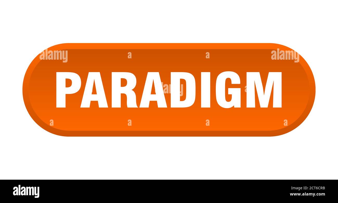 paradigm button. rounded sign isolated on white background Stock Vector ...