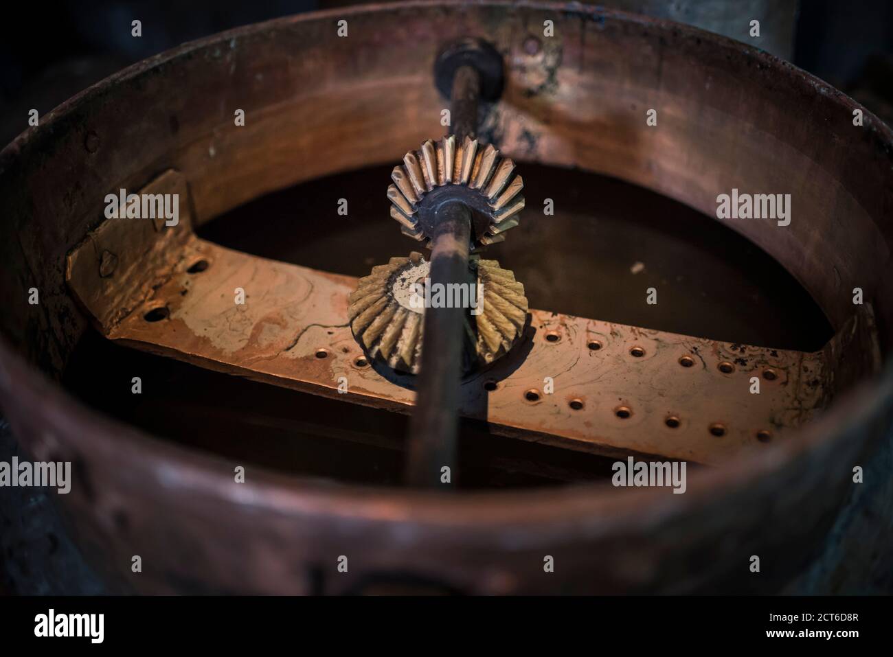 Distillery for brewing Palinka, a traditional Romanian fruit brandy ...