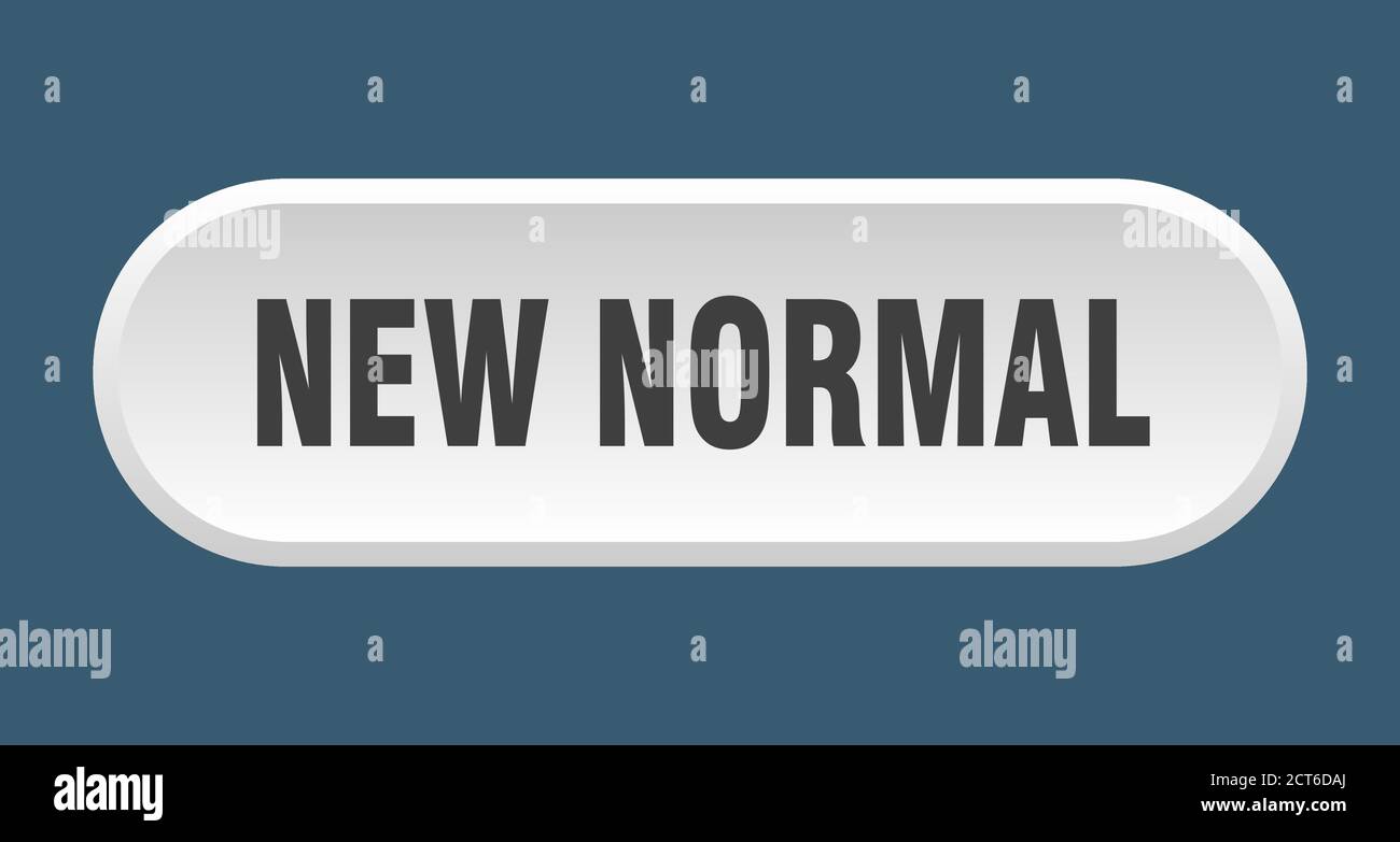 new normal button. rounded sign isolated on white background Stock ...