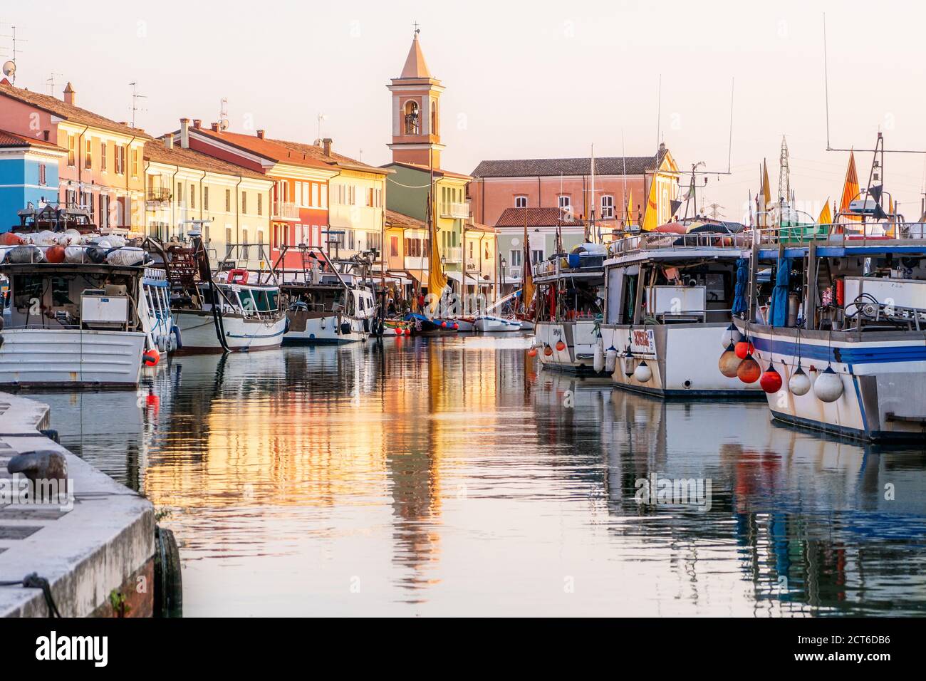 Cesenatico, Emilia Romagna, Italy, July 2020: Colourful fishing boat in ...
