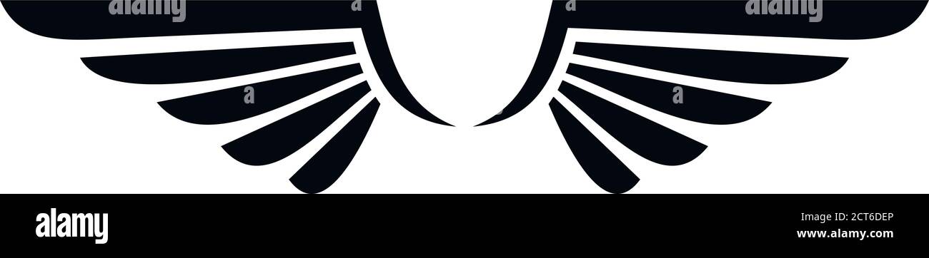 Phoenix wings icon. Simple illustration of phoenix wings vector icon ...