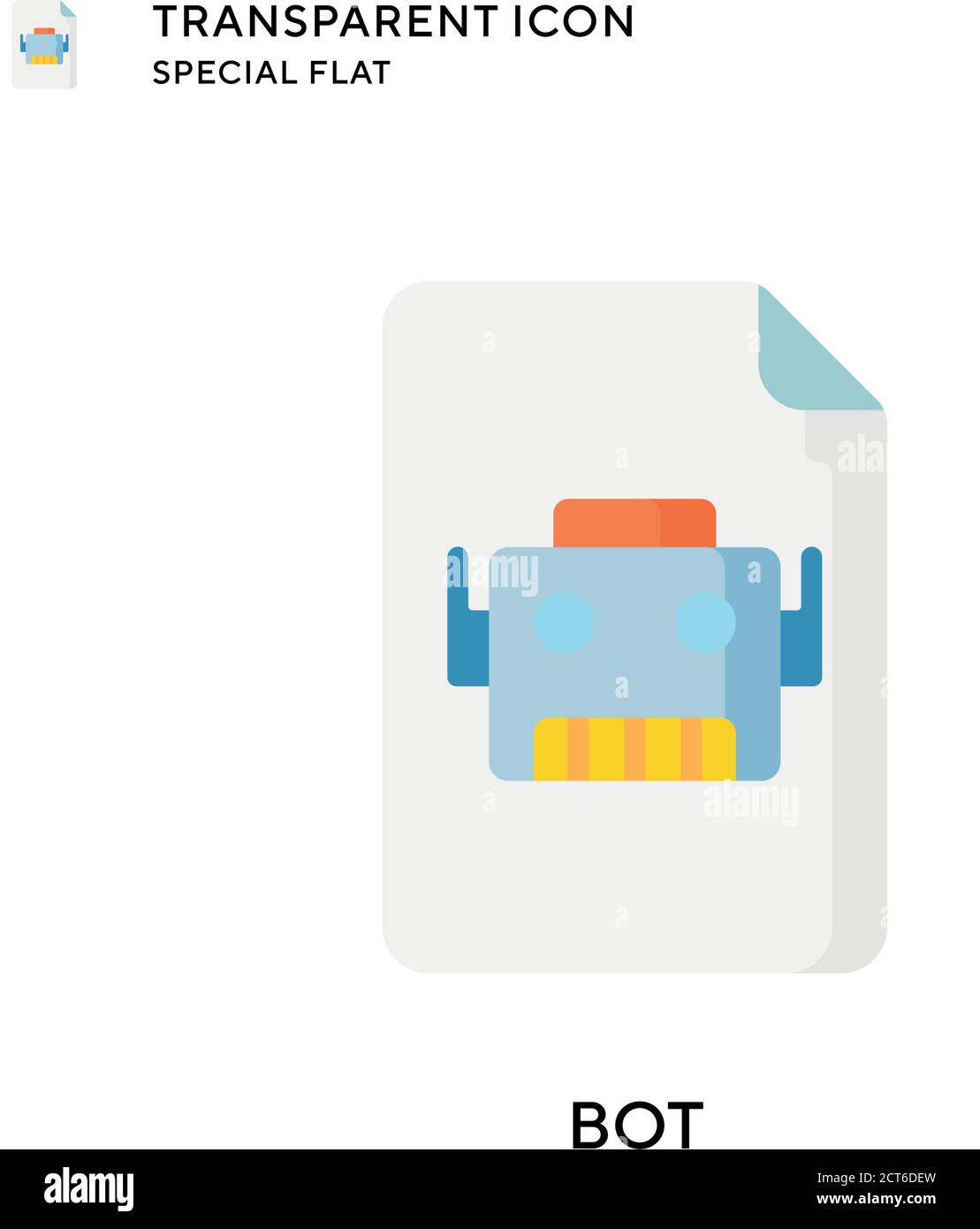 Bot vector icon. Flat style illustration. EPS 10 vector Stock Vector ...