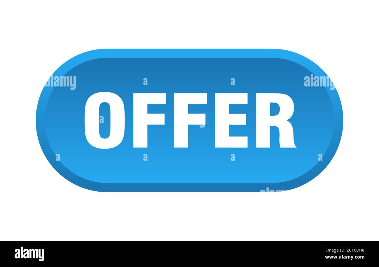 offer button. rounded sign isolated on white background Stock Vector ...