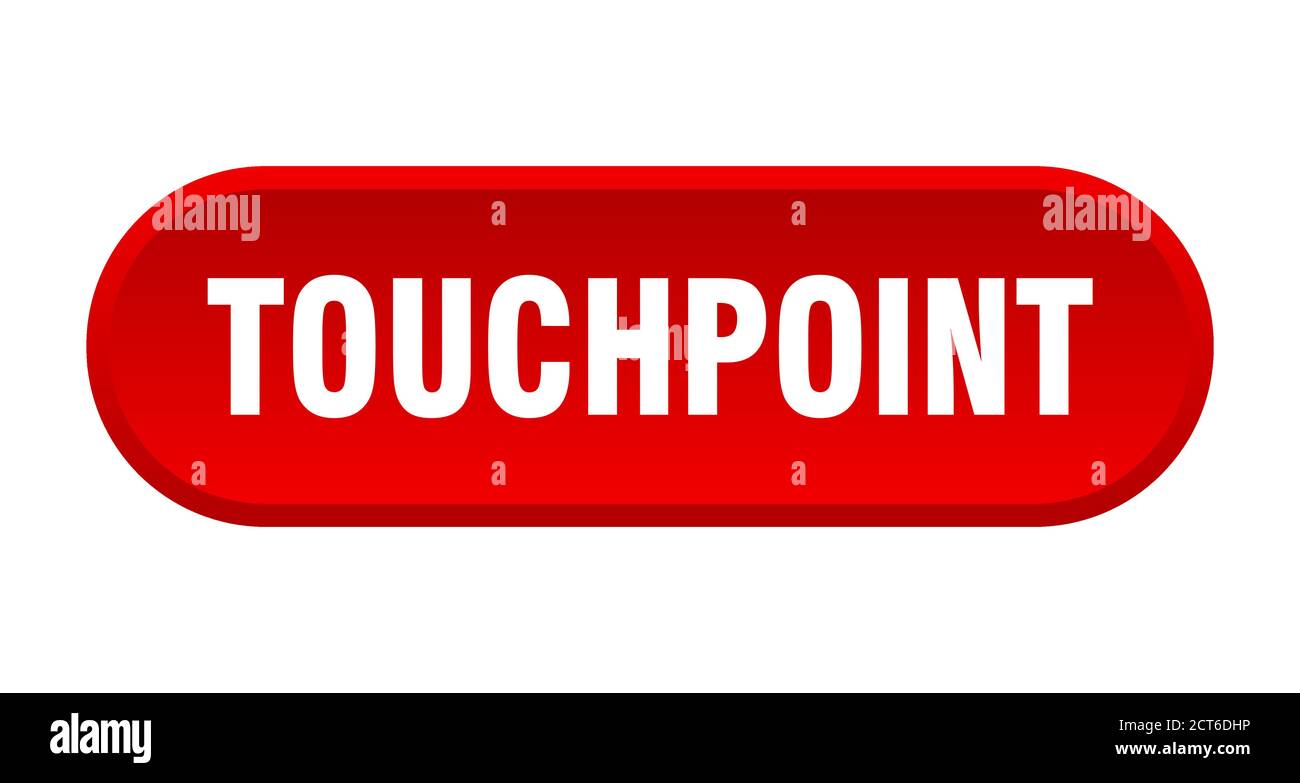 touchpoint button. rounded sign isolated on white background Stock ...