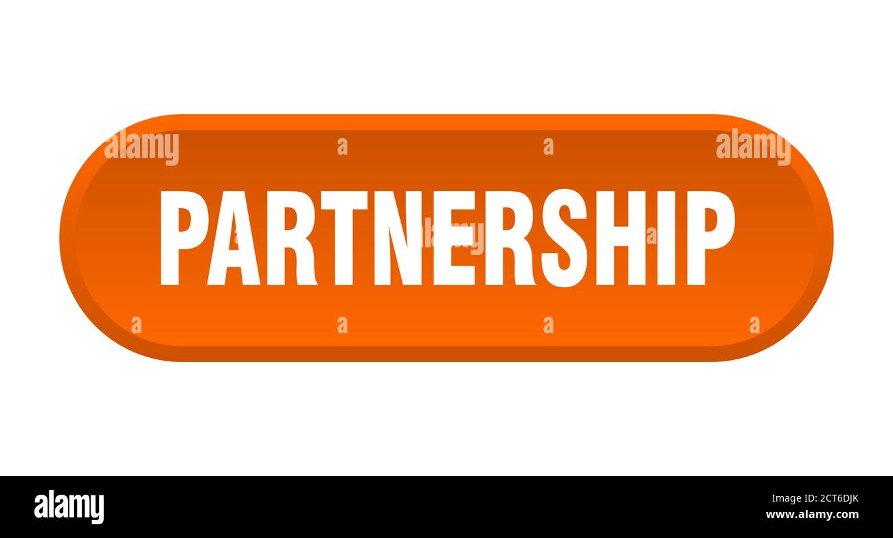 partnership button. rounded sign isolated on white background Stock ...