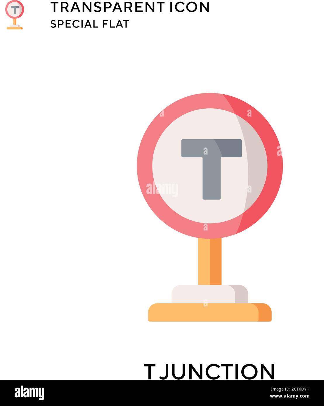 T junction rural road Stock Vector Images - Alamy