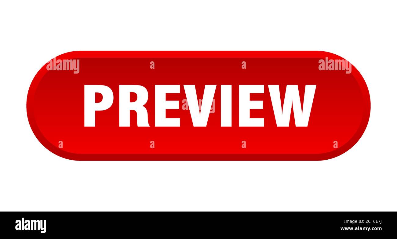 preview button. rounded sign isolated on white background Stock Vector ...