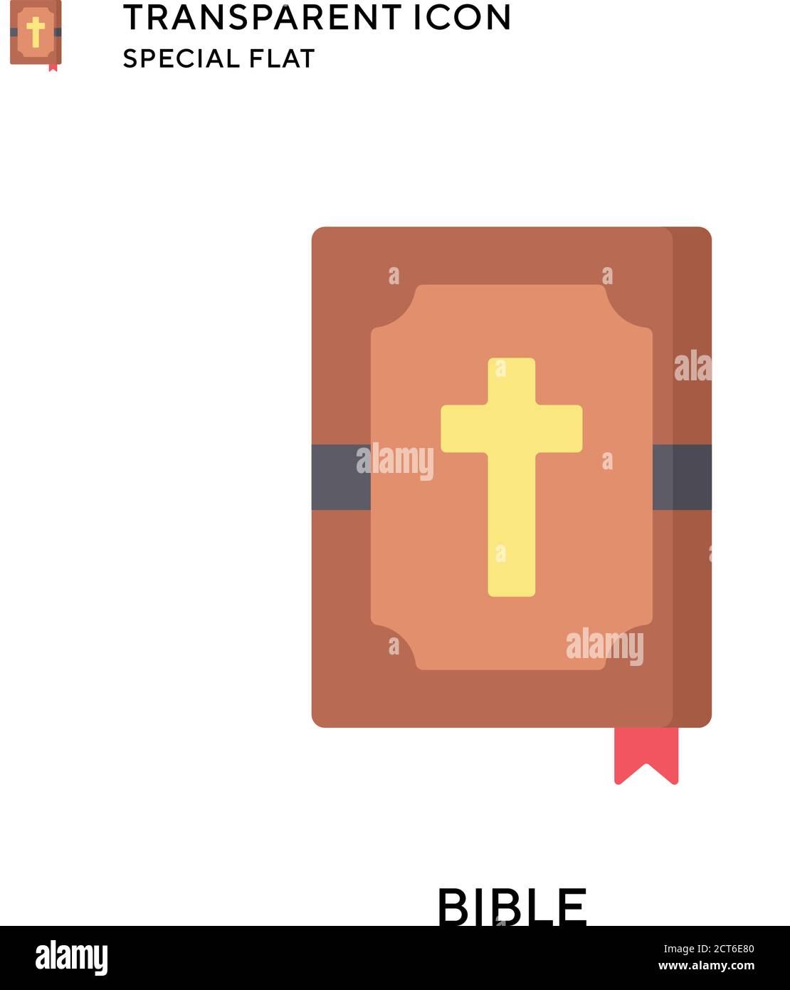 Bible vector icon. Flat style illustration. EPS 10 vector Stock Vector ...